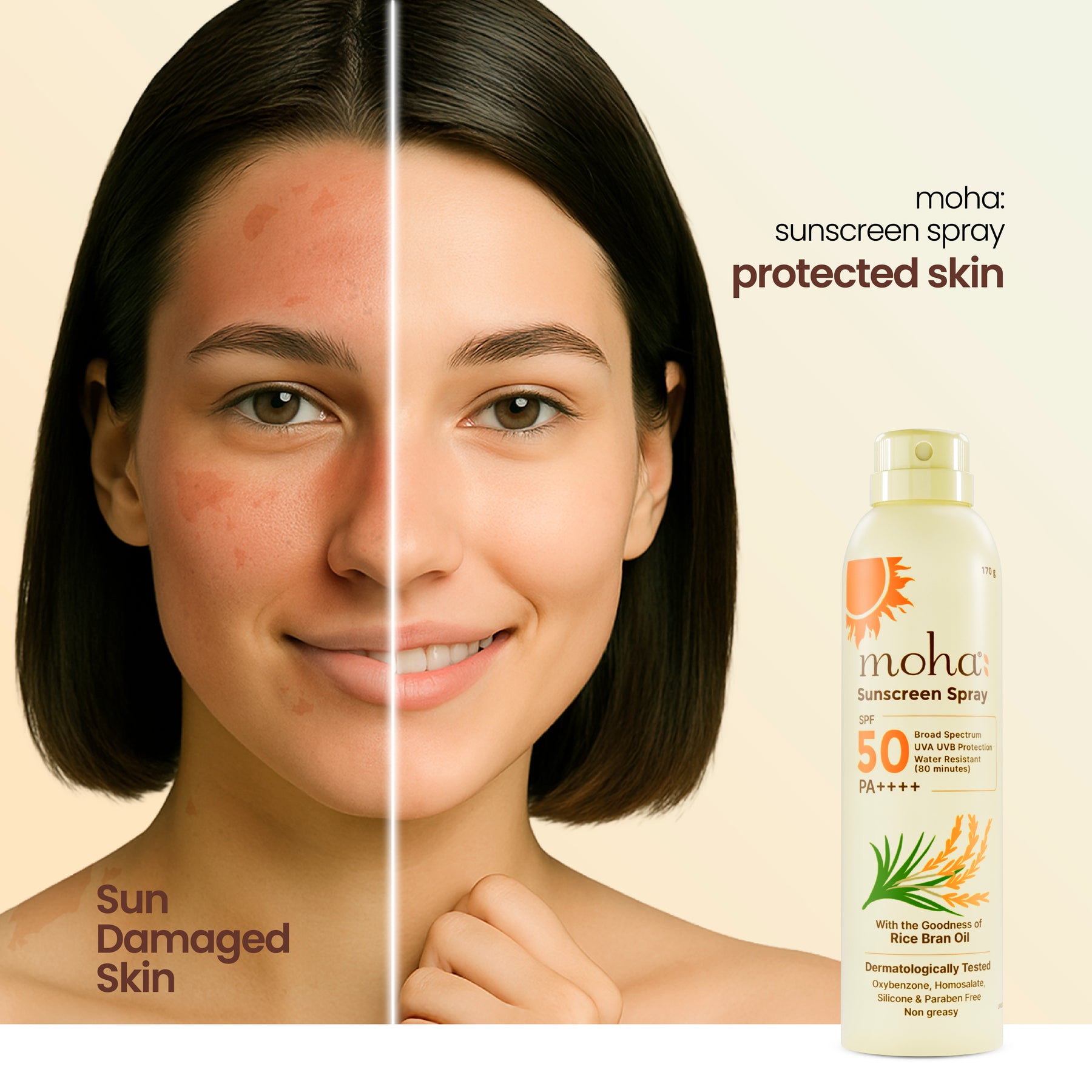 Sunscreen Spray SPF50 UVA+ UVB PA++++ – moha: